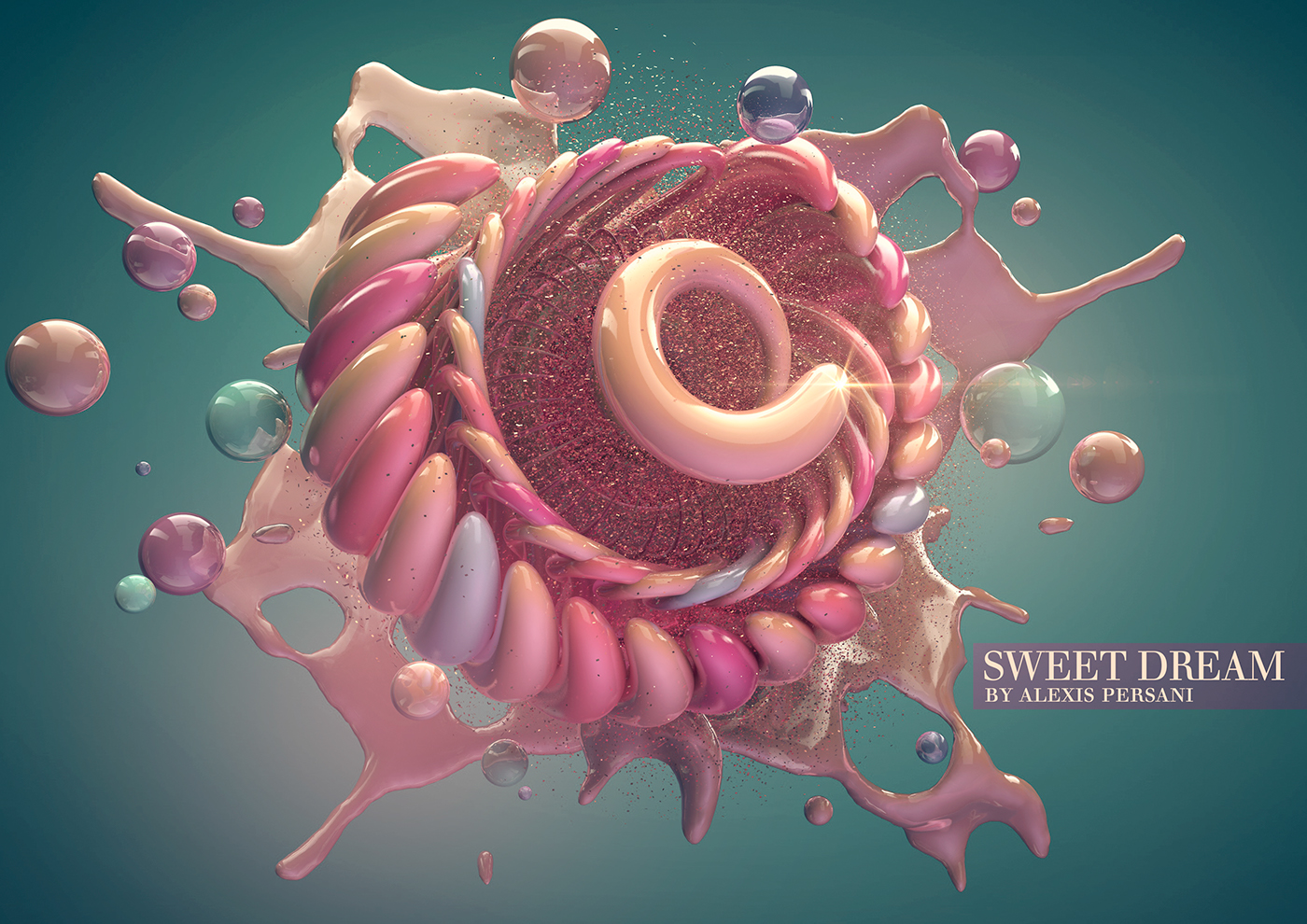 3d Typography - Alexis Persani - GIULIAESTER